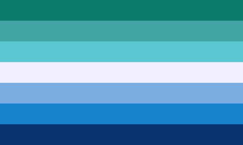 Pride Flag Guide: Gay Man (Seven Striped) | Library.LGBT